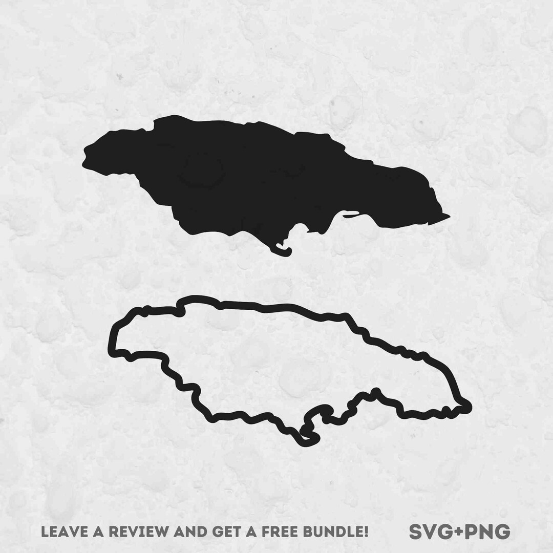 Jamaica SVG, Jamaica Outline Svg, Svg Files for Cricut, Map of Jamaica ...