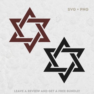 Star of David SVG, Star Cut File, Star Clipart Image, Jewish SVG ...