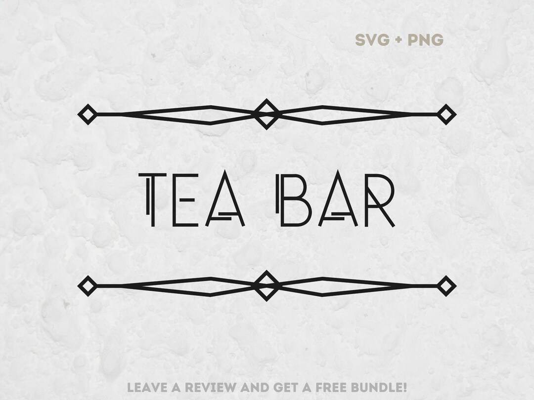 Tea Bar SVG, SVG Files for Cricut, Coffee Shop Wall Art, Sign Svg, Tea ...