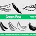 Green Pea SVG, SVG Files for Cricut, Farm Clipart, Vegetable Svg, Food ...