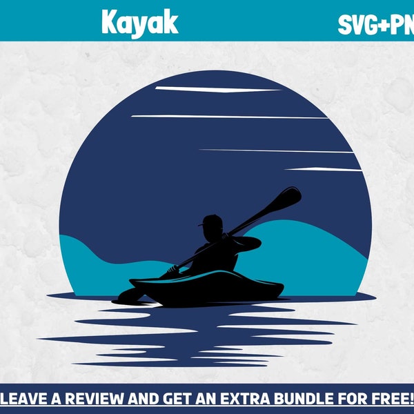 Kayak Svg - Etsy