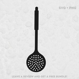 Slotted Spoon SVG, Svg Files for Cricut, Slotted Spoon PNG, Kitchen ...