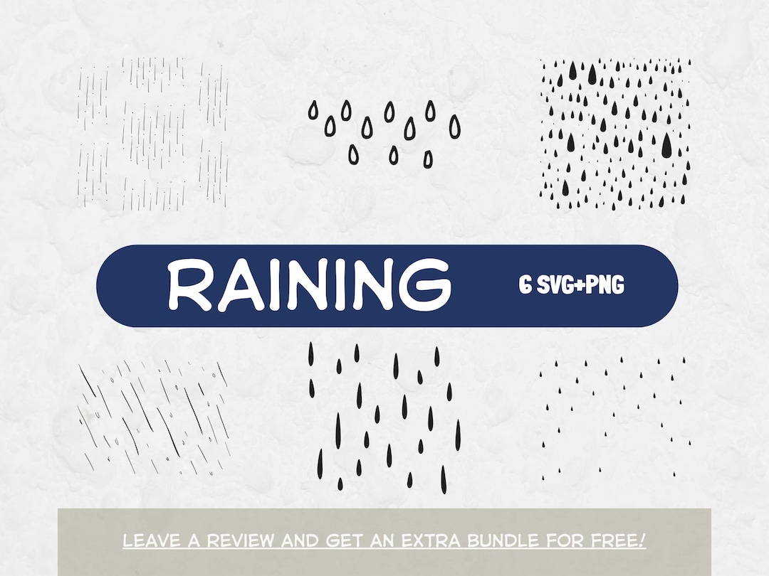 Rain SVG Bundle, Svg Files for Cricut, Raining Svg, Rainy Weather SVG, Weather Svg, Rain Cut ...