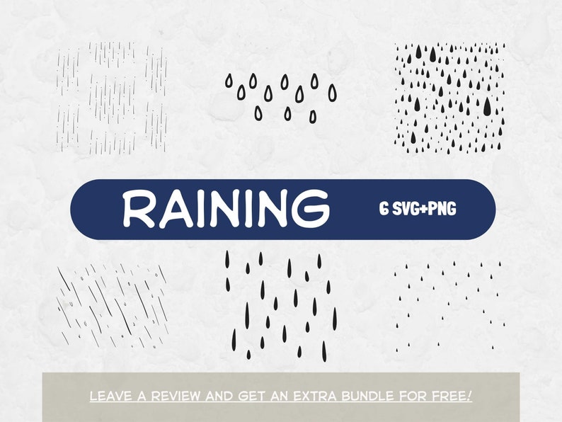 Rain SVG Bundle, Svg Files for Cricut, Raining Svg, Rainy Weather SVG ...
