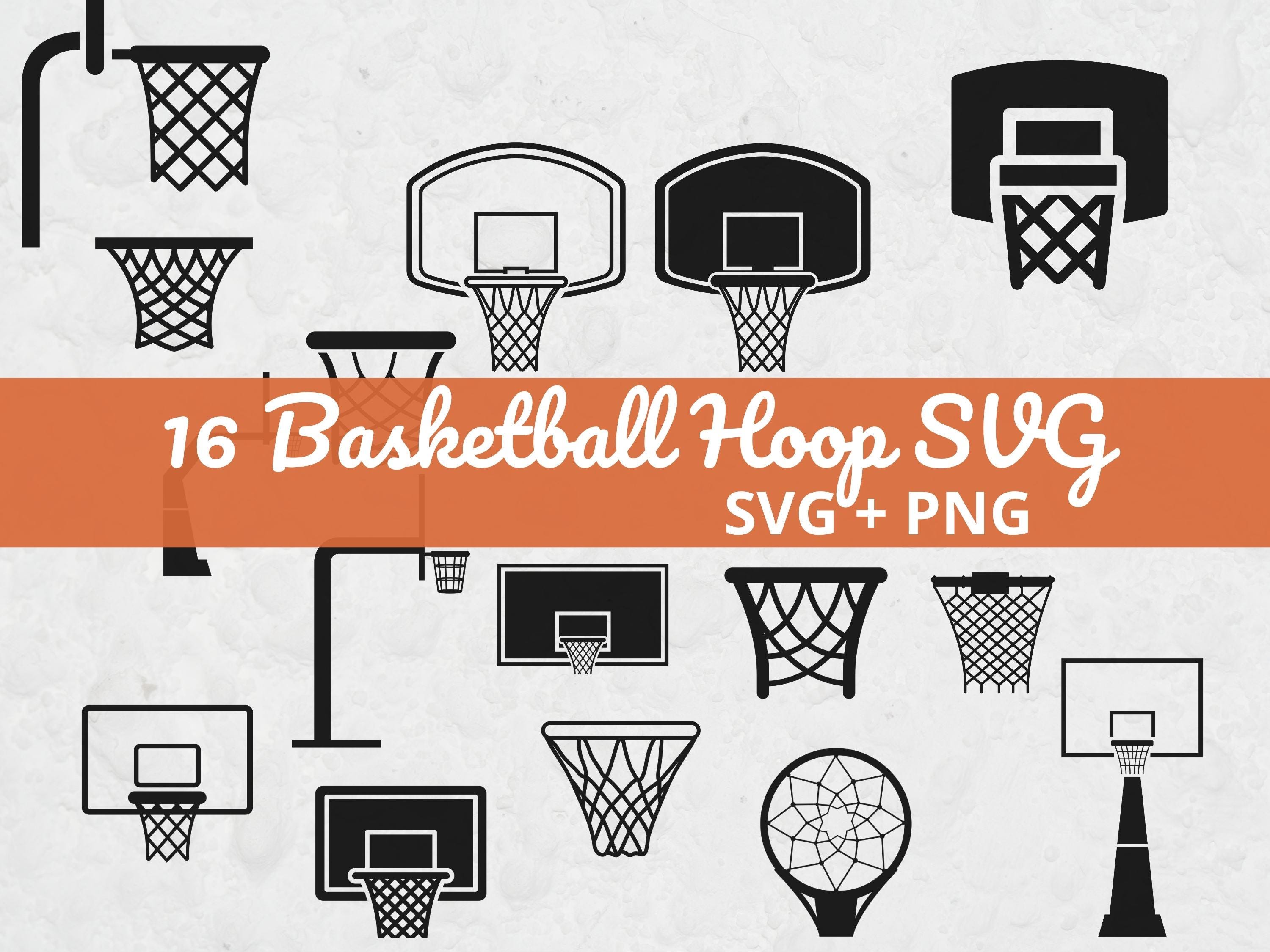 Basketball Hoop SVG Cut File, SVG Files for Cricut, Basketball Clipart ...