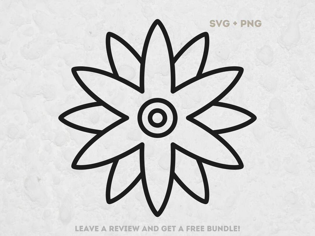 Starflower SVG, Svg File for Cricut, Starflower Cut File, Outline Svg ...