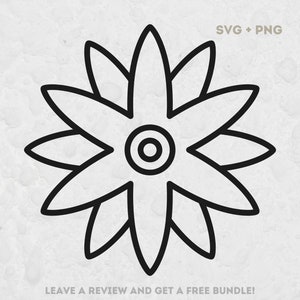 Starflower SVG, Svg File for Cricut, Starflower Cut File, Outline Svg ...