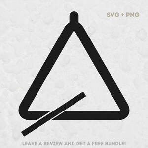 Triangle SVG, Svg Files for Cricut, Rhythm Clipart, Percussion ...