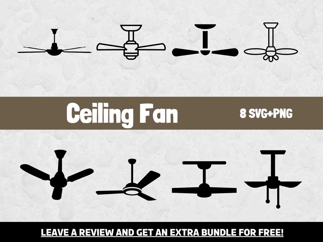 Ceiling Fan SVG, Svg Files for Cricut, Fan Clipart, Home Decor Svg ...