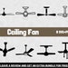 Ceiling Fan SVG, Svg Files for Cricut, Fan Clipart, Home Decor Svg ...