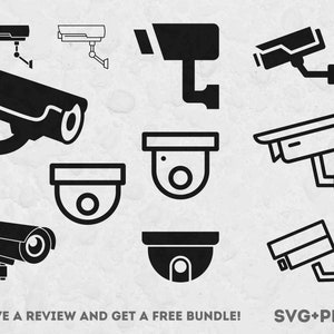 Security Camera SVG, SVG Files for Cricut, Camera Clipart, Security SVG ...