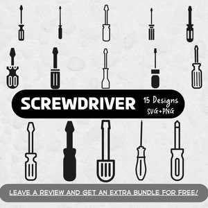 Screwdriver SVG Bundle, Screwdriver Cut Files, Svg Files for Cricut ...