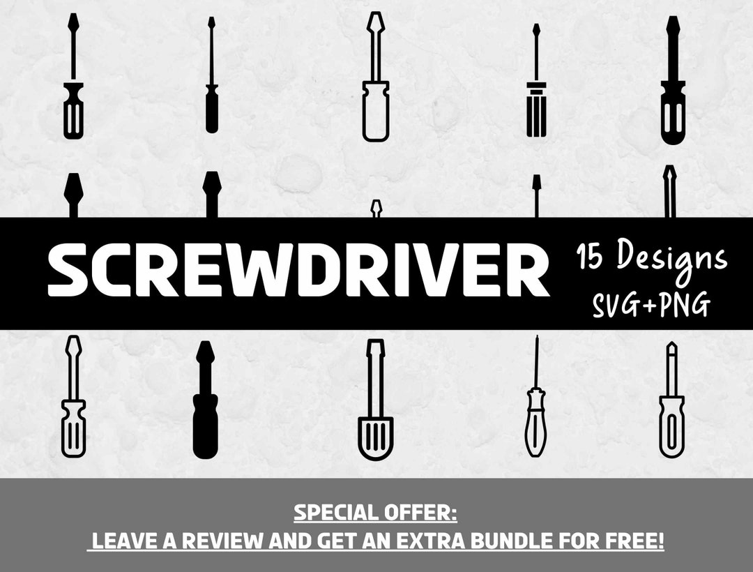 Screwdriver SVG Bundle Screwdriver Cut Files Svg Files for - Etsy
