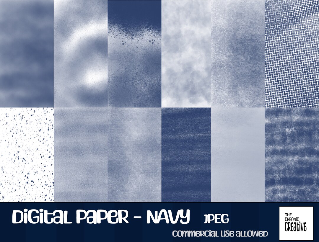 Blue Digital Paper, Scrapbook Papers, Background JPG, Digital Download ...