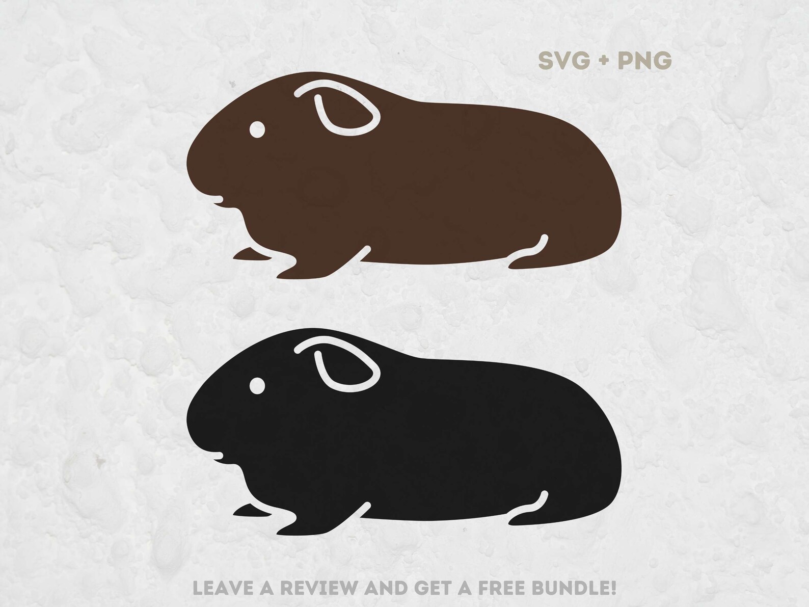 Guinea Pig Silhouette SVG, SVG Files for Cricut, Guinea Pig Svg, Animal ...