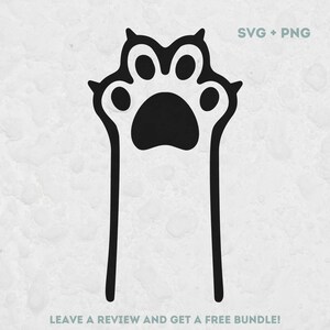 Cat SVG Cut File, SVG Files for Cricut, Cat Paw SVG, Cat Clipart, Paw ...