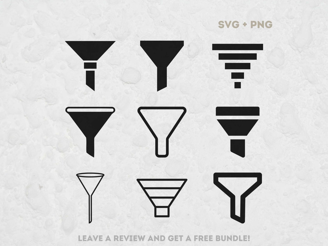 Funnel SVG, SVG Files for Cricut, Baking Svg, Funnel PNG, Liquid Svg, Powder Svg, Fuel Svg ...
