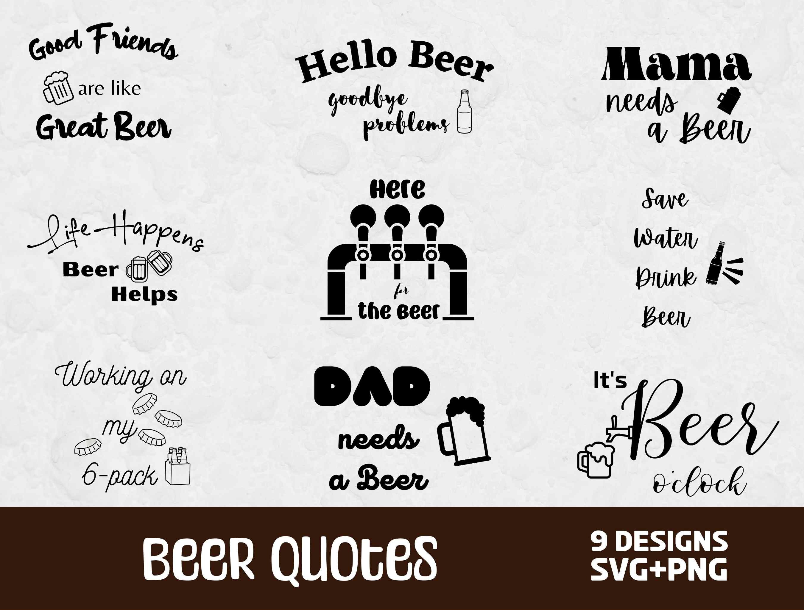 Beer Quotes SVG Bundle Beer Png SVG Files for Cricut Beer - Etsy