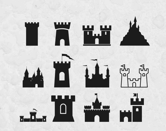 Castle Svg, Svg Files for Cricut, Castle PNG Bundle, Castle Cut File ...