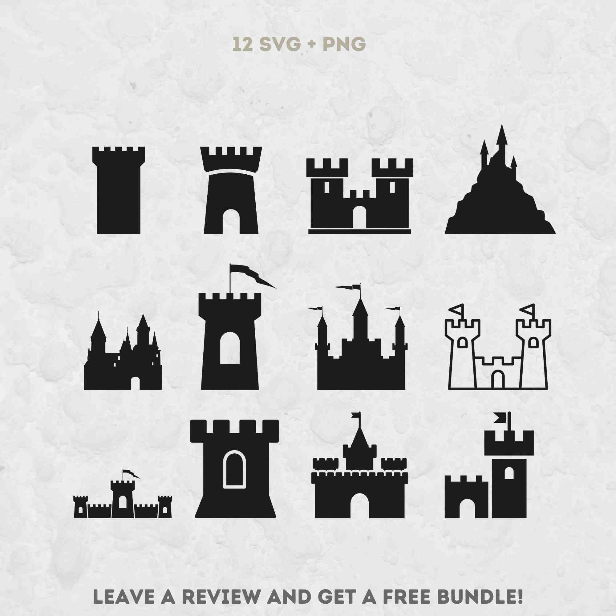 Burg SVG, Burg SVG Bundle, Burg geschnitten Datei, Burg Vektor, Burg ...
