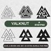 Valknut SVG Bundle, Svg Files for Cricut, Symbol Clipart, Knot SVG ...
