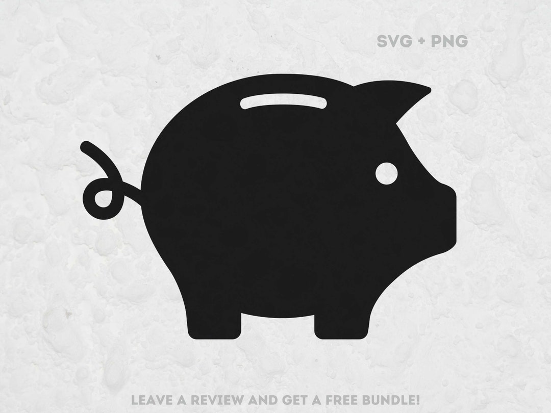 Piggy Bank SVG File, SVG Files for Cricut, Savings Svg, Kids Clipart ...