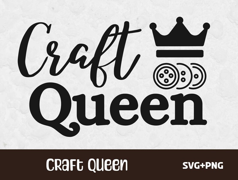 Craft Queen SVG SVG Files for Cricut Craft Room Svg Craft - Etsy