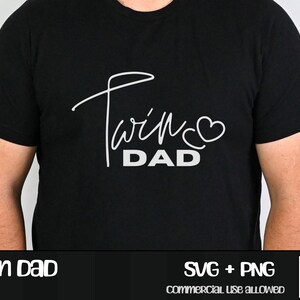 Twin Dad SVG Dad of Twins SVG Files for Cricut Twin Dad Shirt Svg ...