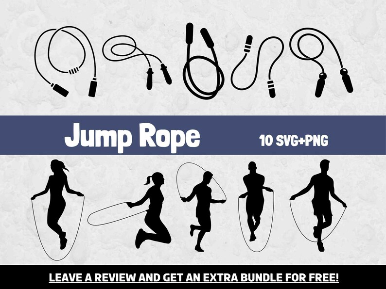 Jump Rope Svg Bundle SVG Files for Cricut Gym SVG Fitness - Etsy