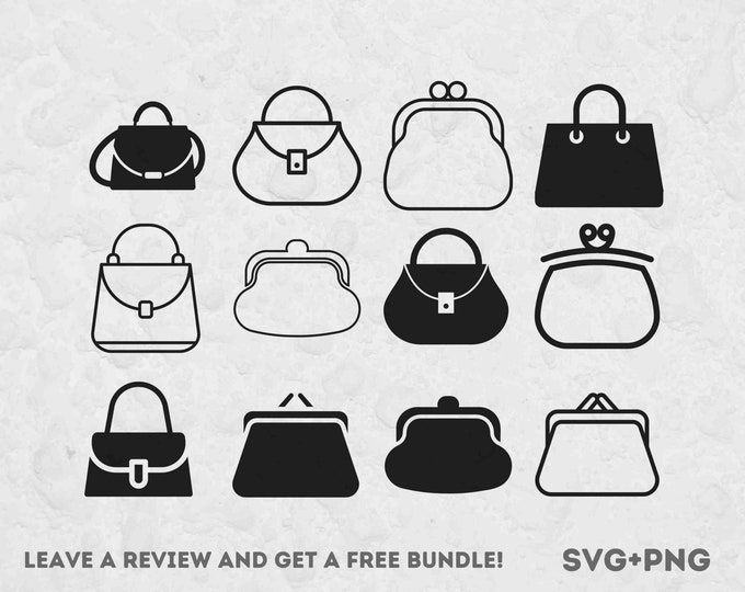 Purse SVG, Handbag Svg, Purse Clipart, SVG Files for Cricut, Purse Cut ...