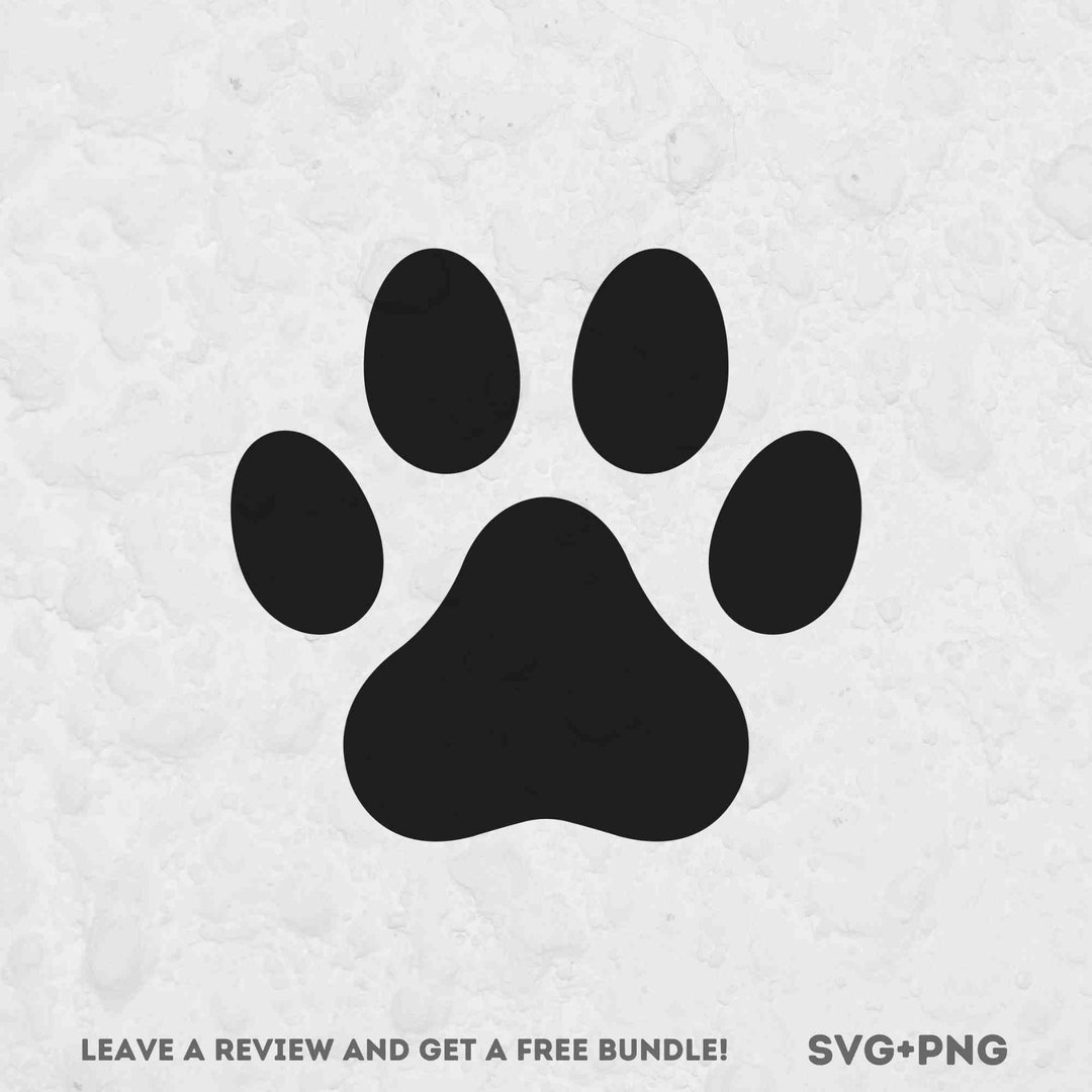 Dog SVG Cut File, SVG Files for Cricut, Dog Paw Svg, Dog Paw PNG, Paw ...