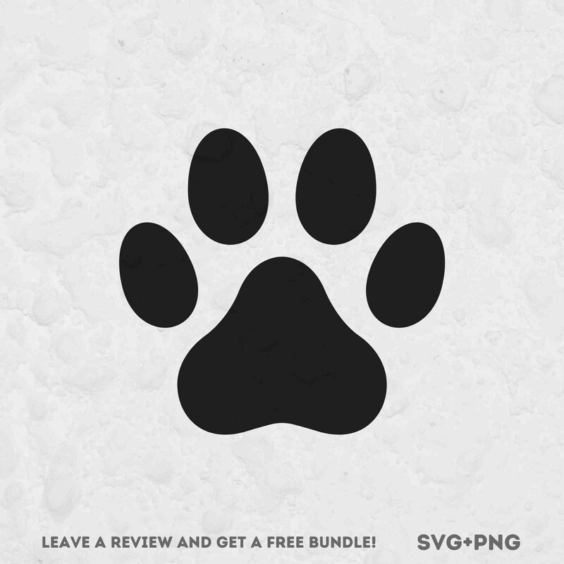 Dog Paw Svg - Etsy