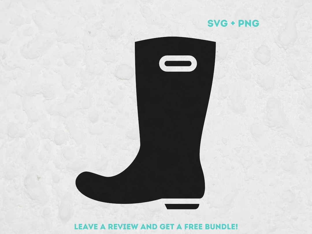 Wellington Boot SVG, Svg File for Cricut, Boot Silhouette, Rainy ...