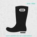 Wellington Boot SVG, Svg File for Cricut, Boot Silhouette, Rainy ...