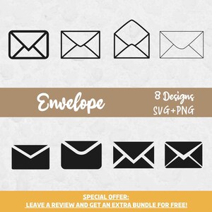 Envelope SVG, SVG Files for Cricut, Envelope Cut File, Mail Clipart ...