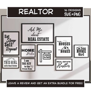 Realtor SVG, SVG Files for Cricut, Real Estate SVG, Real Estate Agent ...