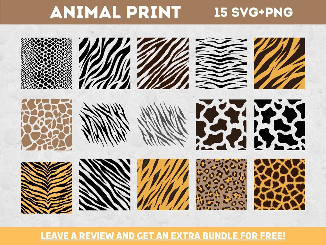 Animal Print Svg, Svg Files for Cricut, Animal Print PNG, Animal Print ...