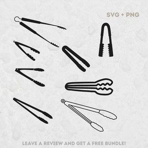 Kitchen Tong SVG, SVG Files for Cricut, Kitchen Utensil Svg, Kitchen ...