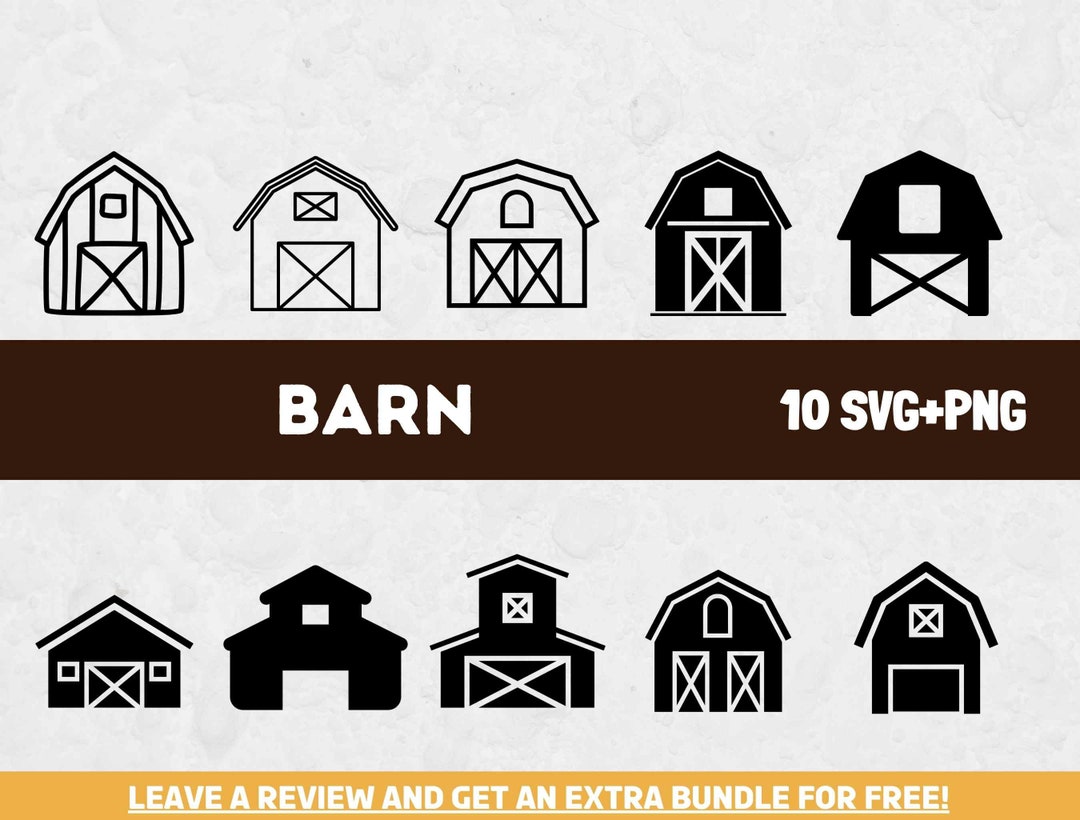 Barn Svg, SVG Files for Cricut, Farmhouse Svg, Building SVG, Farm ...