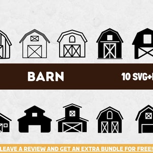 Barn Svg, SVG Files for Cricut, Farmhouse Svg, Building SVG, Farm ...