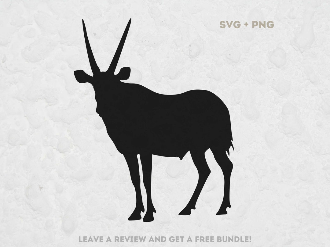 Antelope Silhouette SVG, SVG Files for Cricut, Antelope Svg, Animal ...
