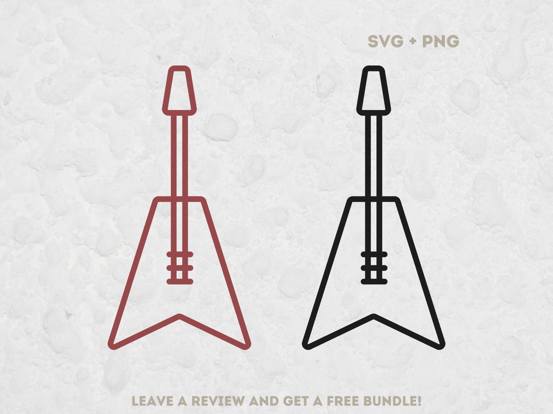 Rock Guitar SVG , Svg Files for Cricut, Guitar Clipart, Music Svg, Rock ...