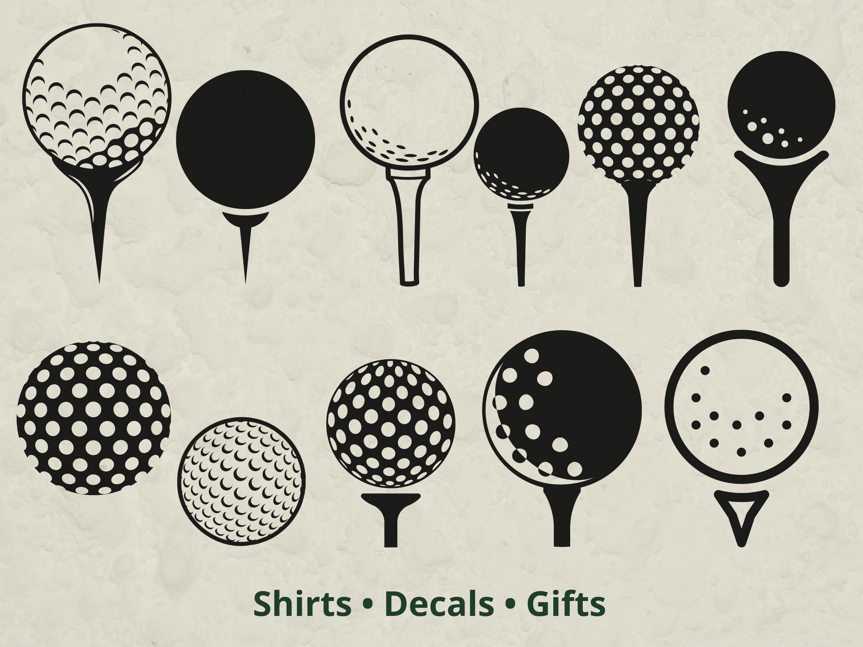 Golf Ball SVG Bundle, Cricut Cut Files, Golf Clipart, Sports Design - Etsy