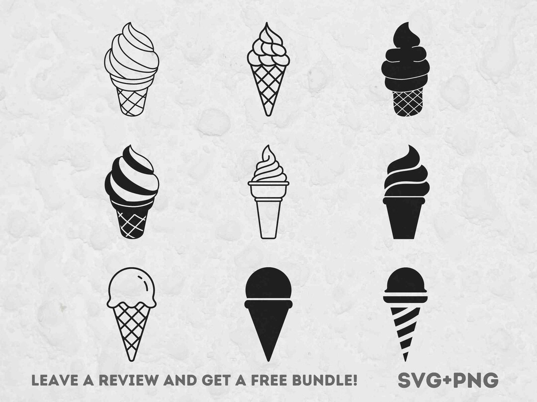 Ice Cream SVG, Ice Clipart, SVG Files for Cricut, Ice Cream Cone Svg ...