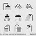 Shower Head SVG, Svg Files for Cricut, Shower Svg, Shower Head Clipart ...