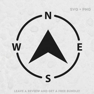 Compass SVG, SVG Files for Cricut, Map SVG, Directions Svg, Map Clipart ...