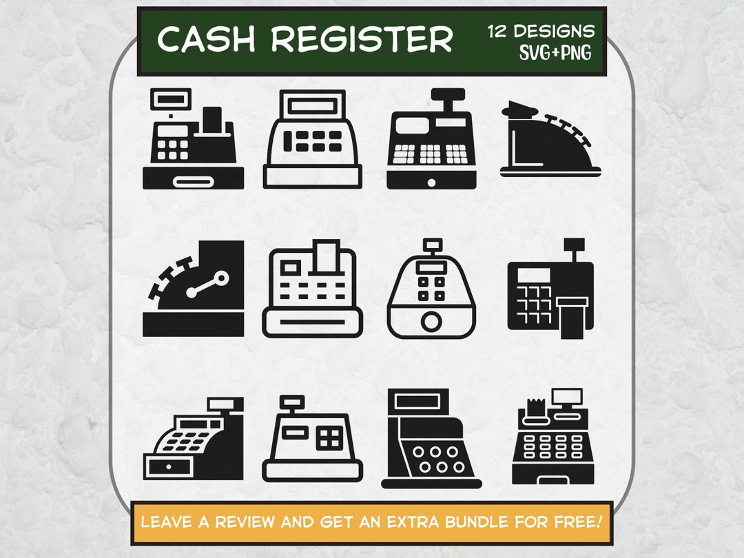 Cash Register Svg, Svg Files for Cricut, Cash Clipart, Shop Svg, Shop ...