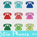 Retro Phones SVG, Phone Clipart, Shirt SVG, Svg Files for Cricut, Retro ...