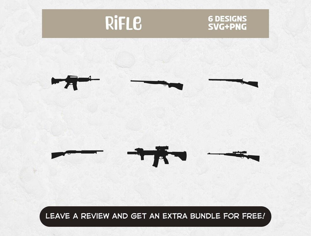Rifle Svg, SVG Files for Cricut, Rifle Clipart, Hunting Rifle SVG, Deer ...