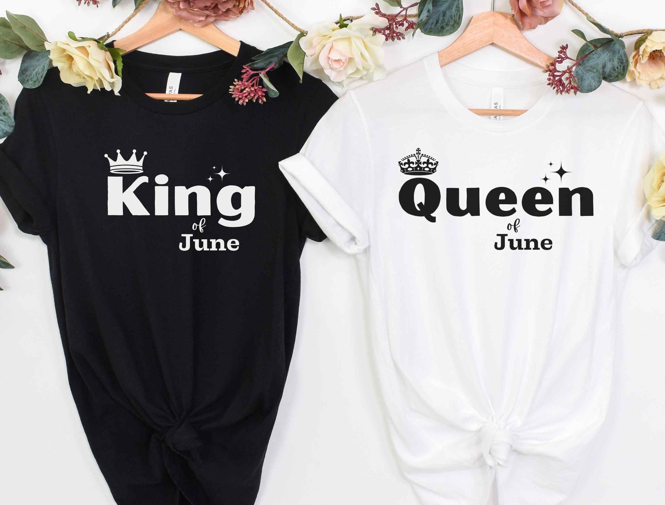 Queen and King of June Svg SVG Files for Cricut Birthday - Etsy